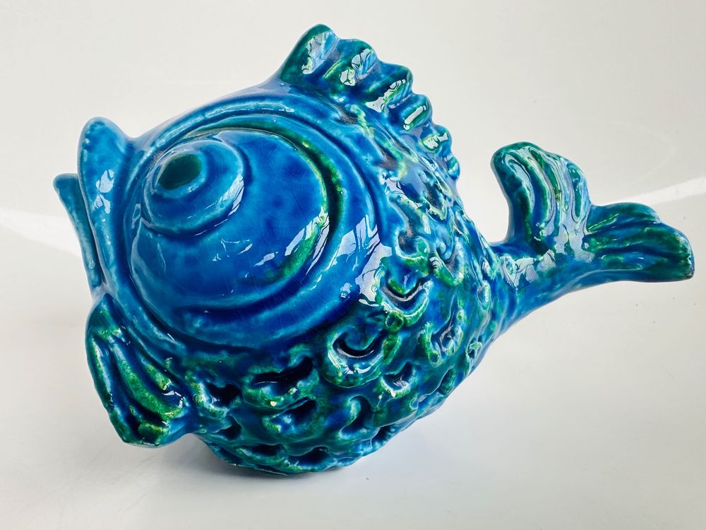 Bitossi Rimini Blue Fisch Sparkasse Aldo Londi (Gebraucht) in ...