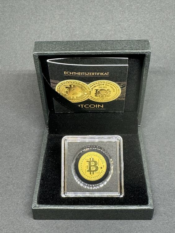 BITCOIN 1/1000 Oz Gold Münze 3000 Francs Chad 2023 (Neu (gemäss ...