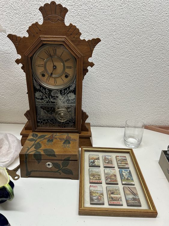 Antike Uhr, antikes Bild, antike Schatulle (Gebraucht) in Bülach für ...