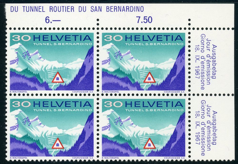 FWM Viererblock **: 451 San Bernardino 1967 Bogeneckrand | Kaufen auf Ricardo