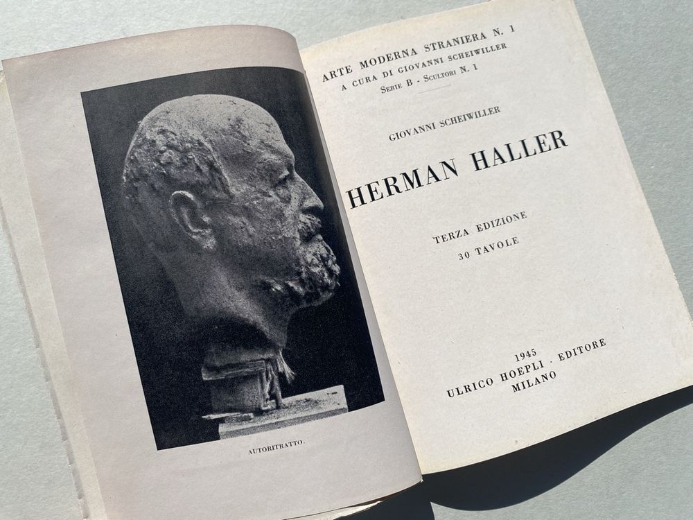 Rare 1945 Hermann Haller Book - Swiss Sculptor, Art History! | Kaufen ...
