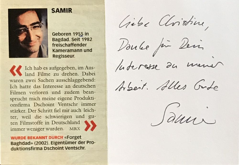 Samir Jamal Aldin Autogramm signiert Karte mit Bild 10x15cm (Gebraucht ...