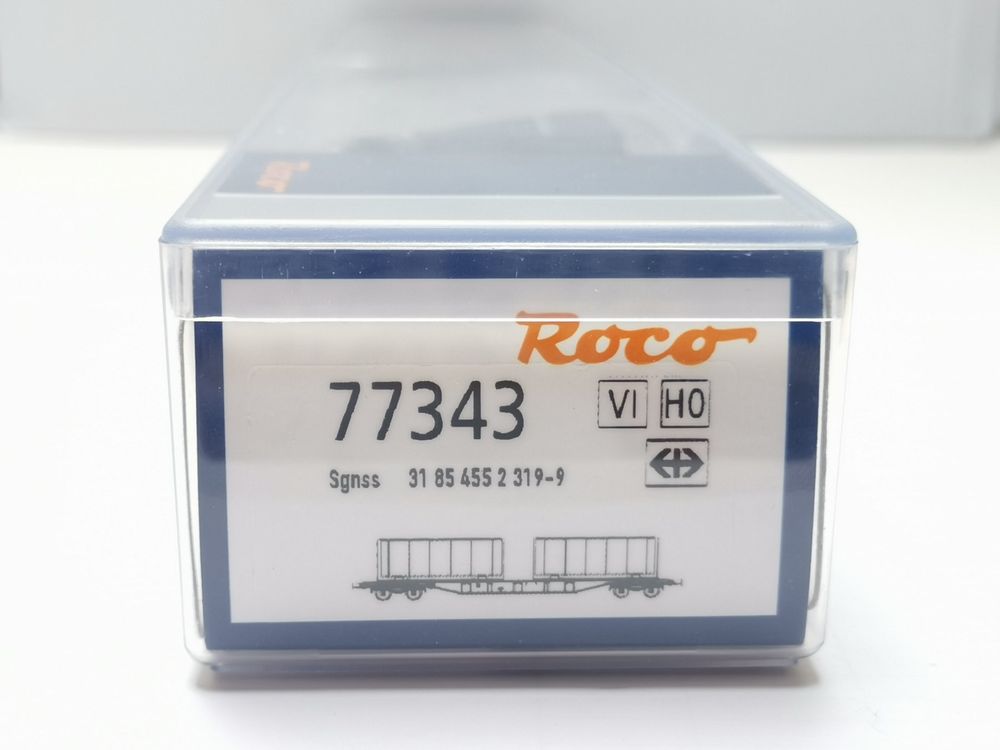 Roco H0 77343 SBB Containerwagen VZUG (Neu und originalverpackt) in ...