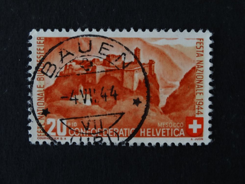BAUEN (Uri) Vollstempel 4.VII.44 27 (Gebraucht) in Anwil für CHF 36 – mit Lieferung auf Ricardo ...