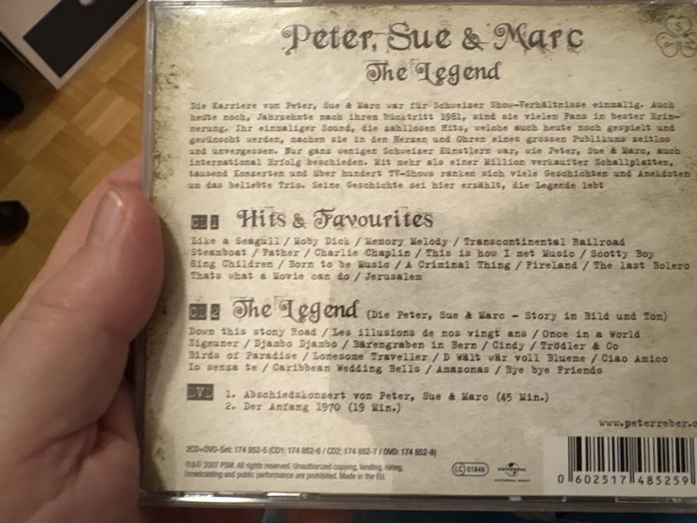 Peter Sue & Marc Legend (2 CDs + DVD) Audio-CD + DVD (Gebraucht) in ...