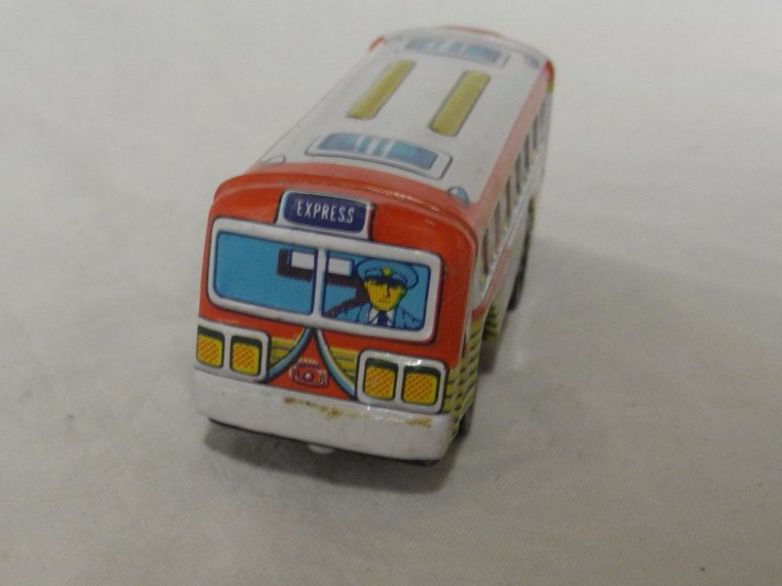 SALE! BLECH TIN TOY BUS JAPAN 10,5 CM TRAILWAYS UNBESP. (Neu (gemäss Beschreibung)) in ...