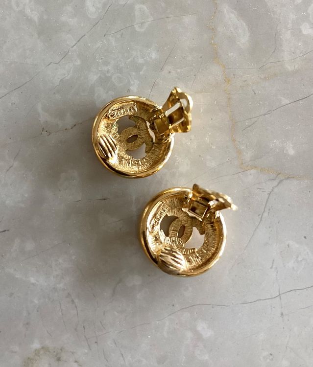 Goldige Chanel Ohrclips Ohrringe Vintage 70er Jahre | Kaufen auf Ricardo