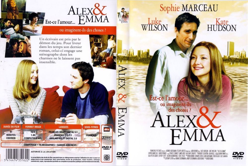 ALEX & EMMA Kate Hudson DVD Sophie Marceau VO/VOSt français (Gebraucht ...
