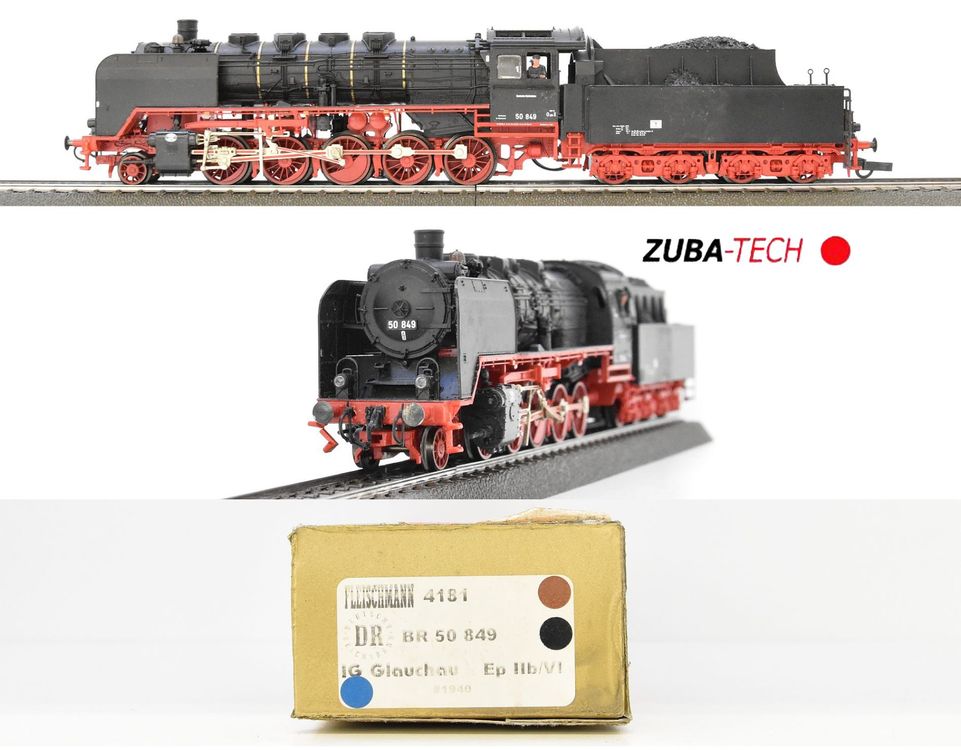 Fleischmann 4181 Dampflok BR 50 DR H0 GS Analog mit OVP | Kaufen auf Ricardo