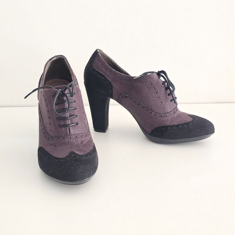 Stivaletti vintage Obsel vera pelle tacco Gr.40 (Gebraucht) in Matten b ...