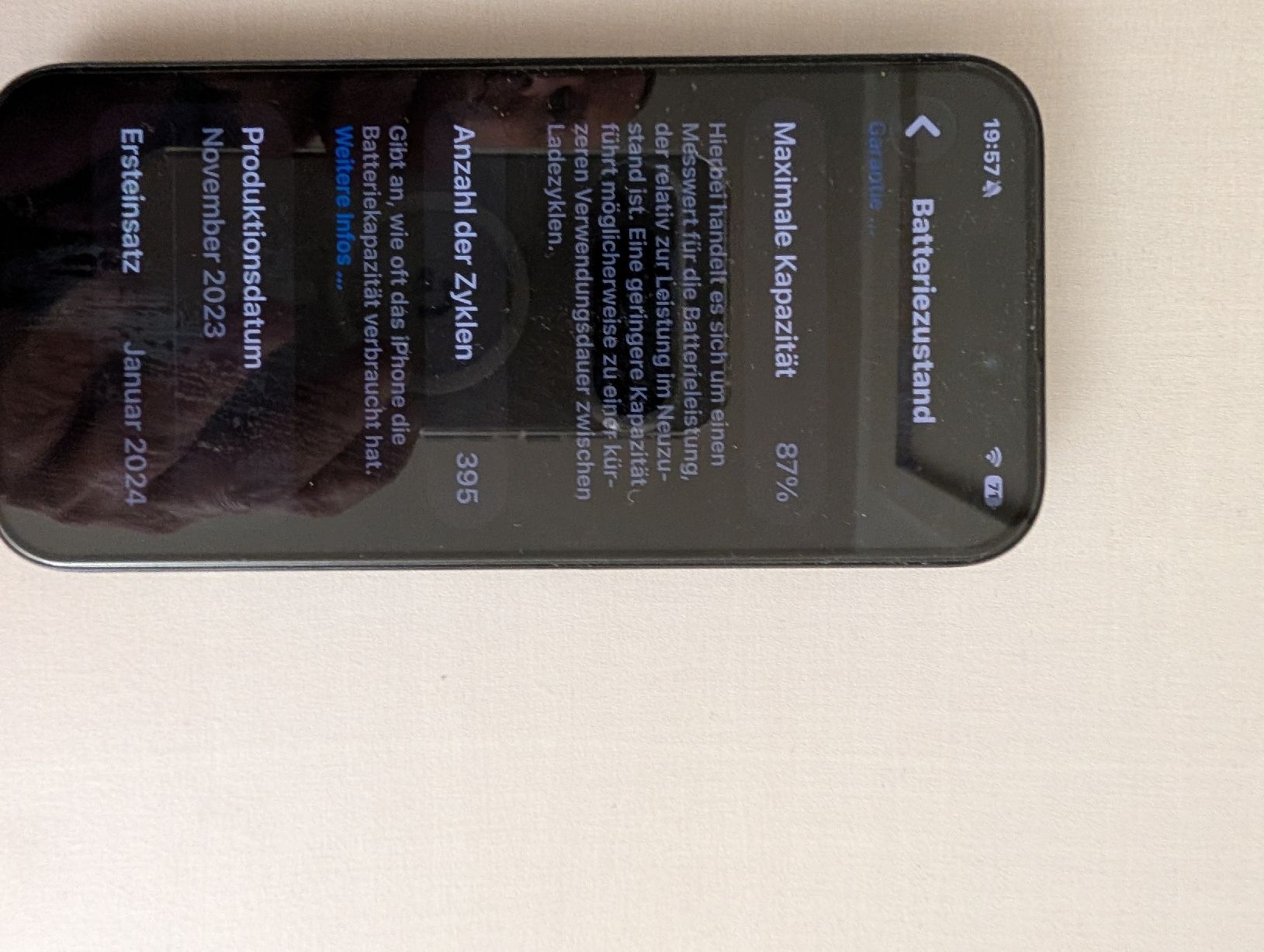 iPhone 15 Pro – 256 GB – Titan Blau – Top Zustand (Neu (gemäss ...