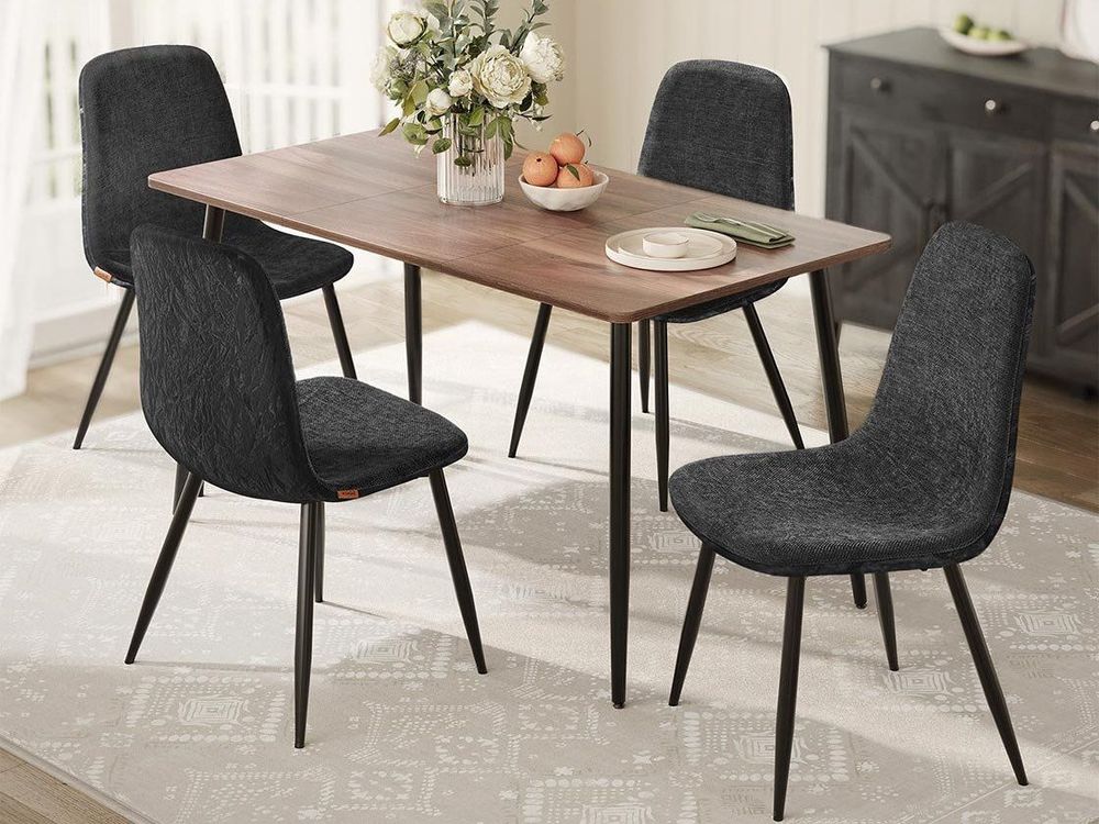 4er Set Küchenstuhl Polsterstuhl Metallbeine ANUBIS (Neu und ...