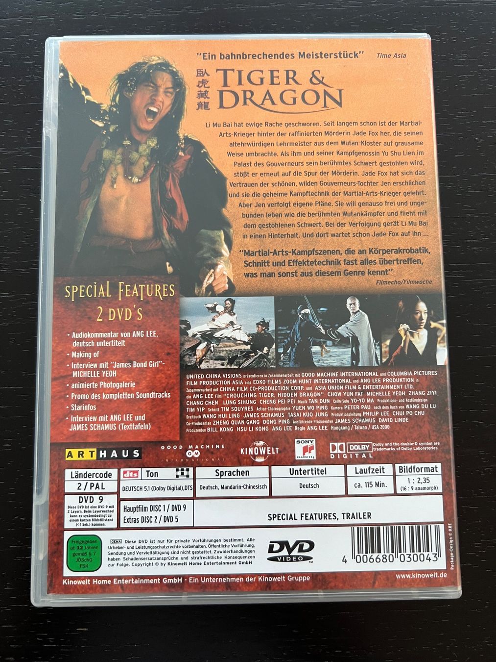 Tiger & Dragon, DVD, Actionfilm, FSK12 (Gebraucht) in Jona für CHF 4.9 ...