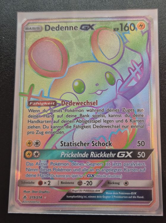 Pokemon Karte Dedenne GX Rainbow (Neu (gemäss Beschreibung)) in Wohlen AG für CHF 16 – mit ...