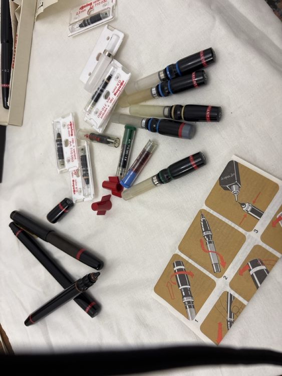 Rotring Rapidograph ISO Tuschestift Set - Rarität! (Gebraucht) in ...