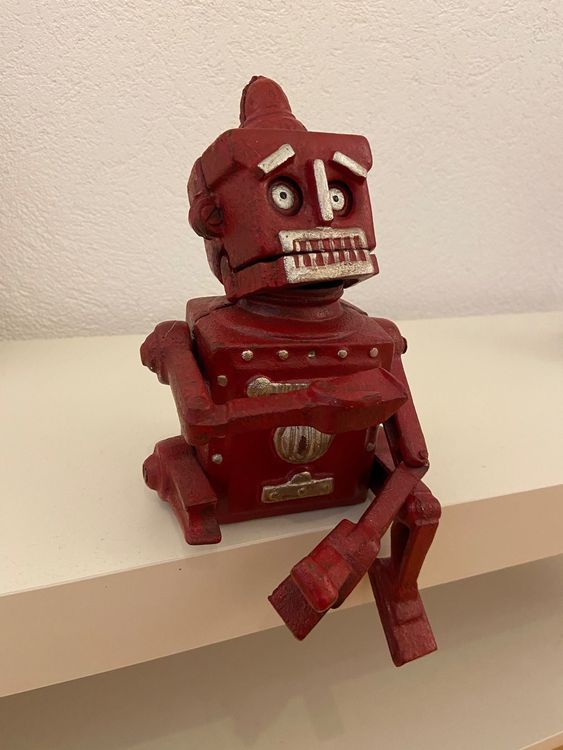 Vintage Gusseisen Hubley Robert the Roboter 1950 Spardose | Kaufen auf ...