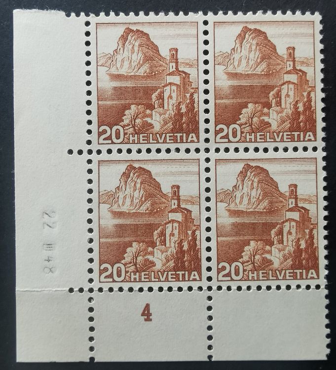 SR7 Bloc 4 Timbre Suisse Non Oblitere (Gebraucht) in Cousset für CHF 1.25 – mit Lieferung auf ...