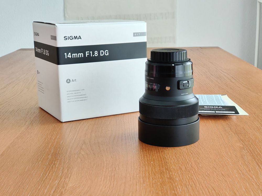 Sigma 14mm f1.8 DG HSM Art Canon EF Vollformat, optisch top (Gebraucht ...