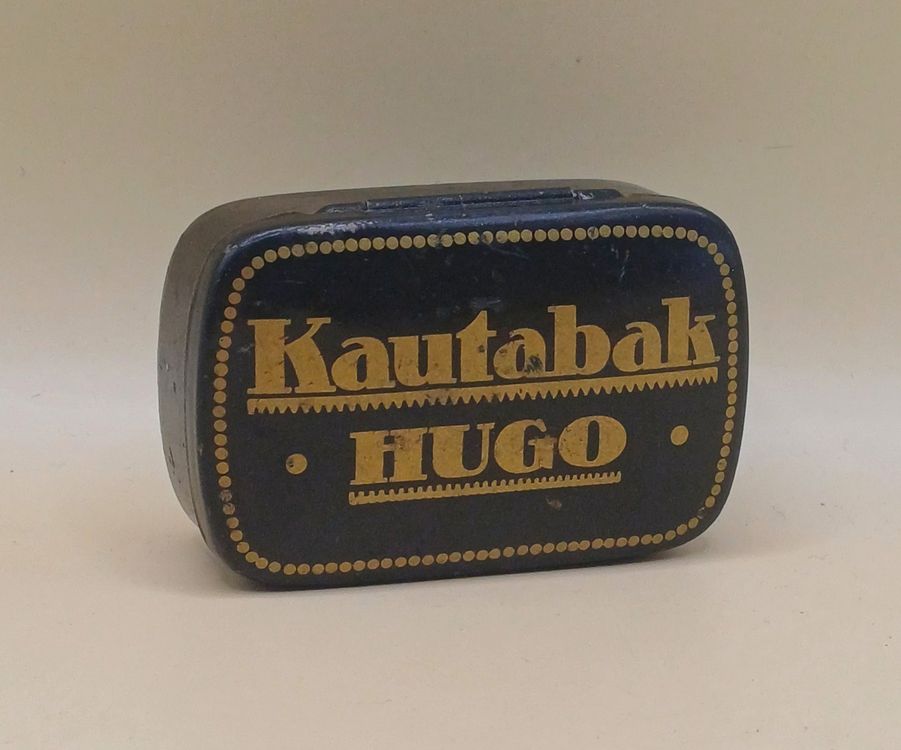 Antike HUGO KAUTABAK Blechdose SNUS Blechbüchse TABAK (Gebraucht) in ...