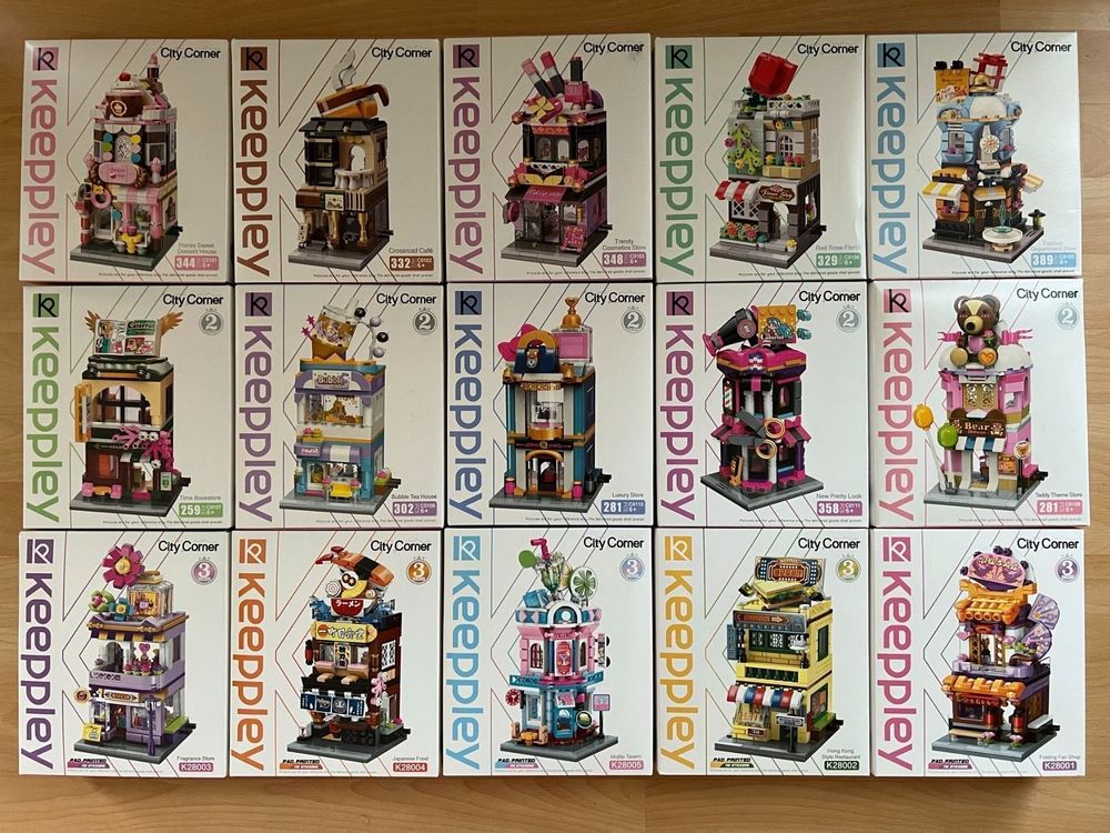 Qman - Keeppley City Corner Serie 1-3 Komplett (15er Set) | Kaufen auf Ricardo