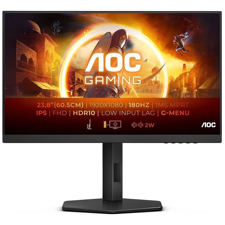 Gaming Monitor AOC 24G4X mit Pivot-Modus, NEU (Neu und originalverpackt ...
