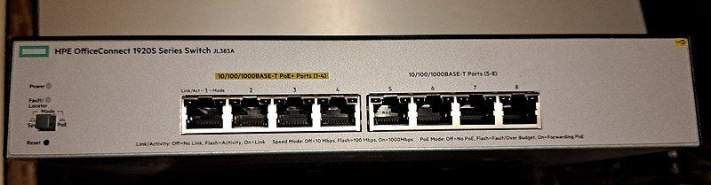 Switch HPE OfficeConnect 1920S - JL383A, 8 Ports RJ45 (Gebraucht) in ...