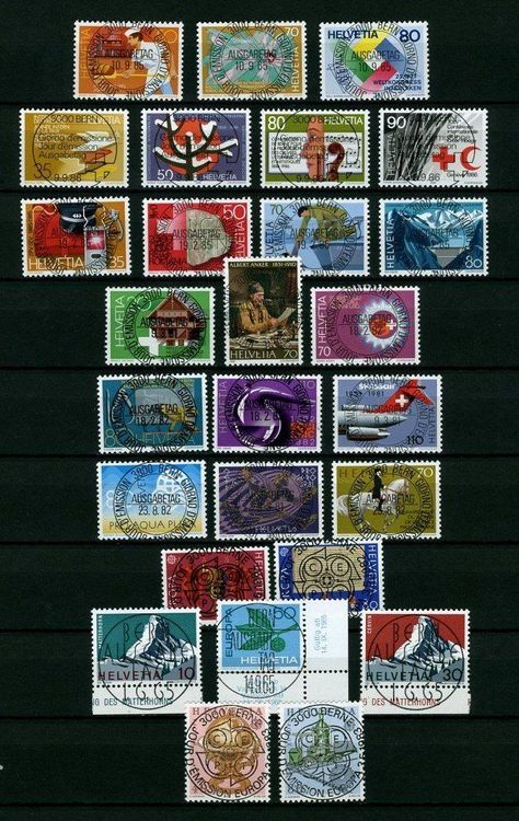 9 AUSGABEN ET VOLLSTEMPEL AB 1965 - HOHER WERT (Gebraucht) in Sarmenstorf für CHF 3 – mit ...