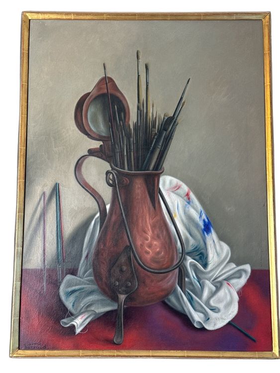 Huile s/ toile. Aimé BARRAUD. Magnifique et grande toile (Gebraucht) in ...