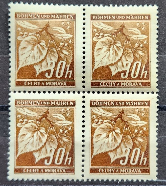 Deutsche Besetzung/Böhmen und Mähren-Mi 64 Viererblock ** (Neu und originalverpackt) in Hittnau ...