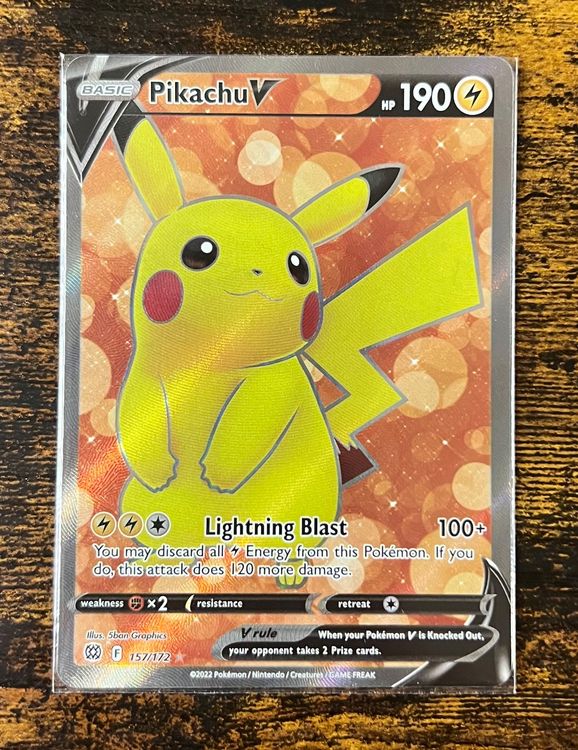 Pikachu V Full-Art Boosterfrisch | Kaufen auf Ricardo