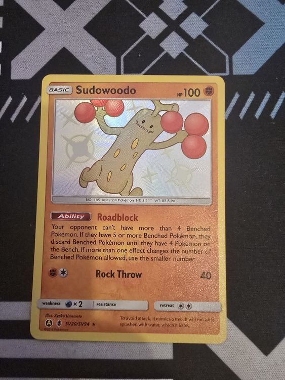 Carte Pokémon - Sudowoodo SV20/SV94 - état neuf! (Neuf (Voir ...