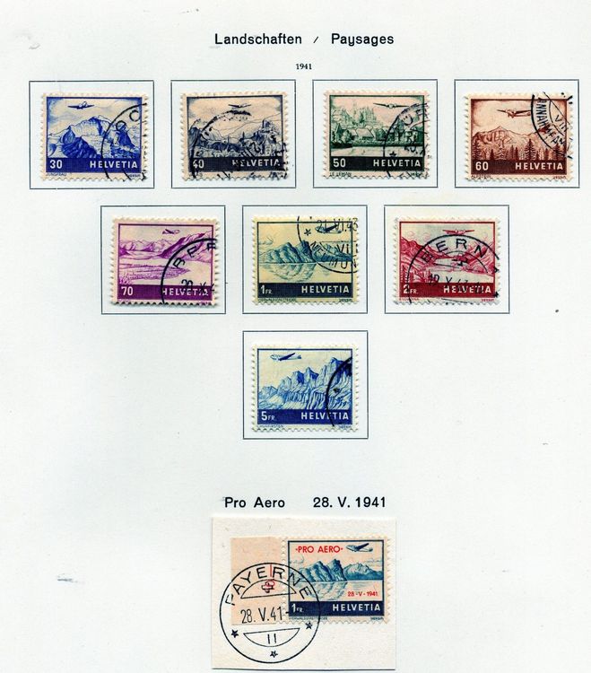 FLUGPOST F 27 - F 34 + F 35 MIT ET VOLL - BRIEFSTÜCK (Gebraucht) in Sarmenstorf für CHF 13 – mit ...