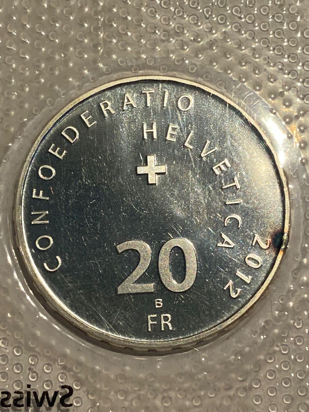 20 CHF argent - 100e Chemin de Fer de la Jungfrau (2012) (D'occasion) à ...