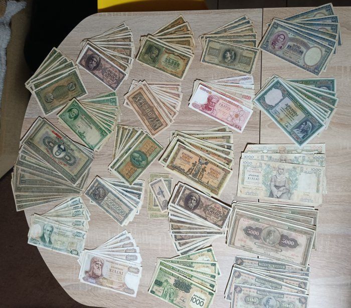 Grosse Sammlung Alter Banknoten/Geldscheine Ca.258 Banknoten (Gebraucht ...