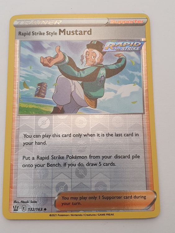 Trainer Rapid Strike Style Mustard / 2021 Pokémon / R. Holo (Gebraucht ...