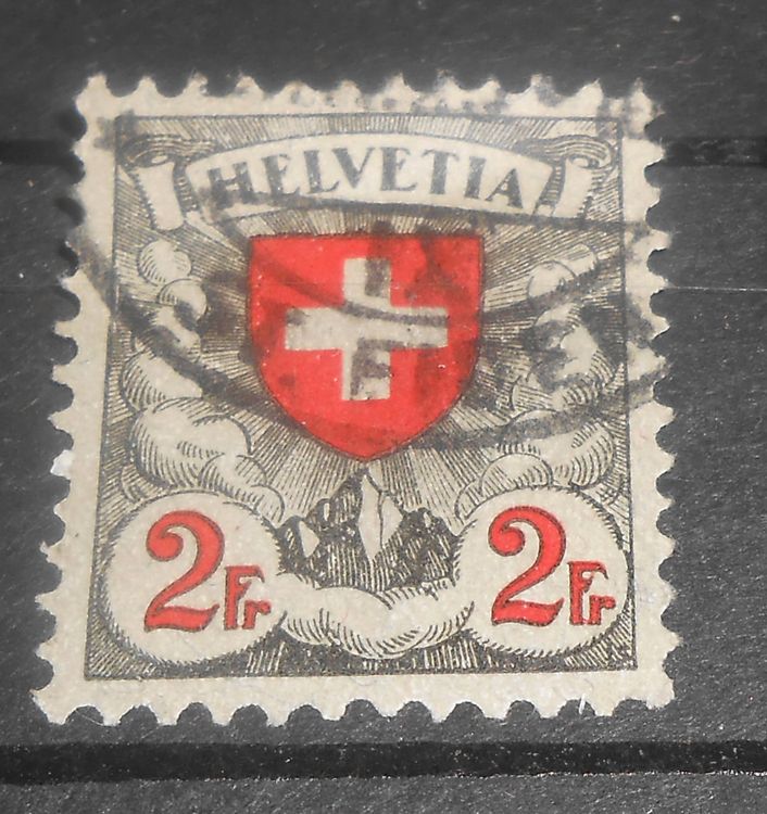 Alte Briefmarke Helvetia 2 Fr.,Top Zustand, Rarität! (Gebraucht) in ...
