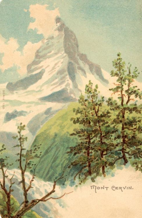 Zermatt VS - MATTERHORN - LITHO ca. 1899 | Kaufen auf Ricardo