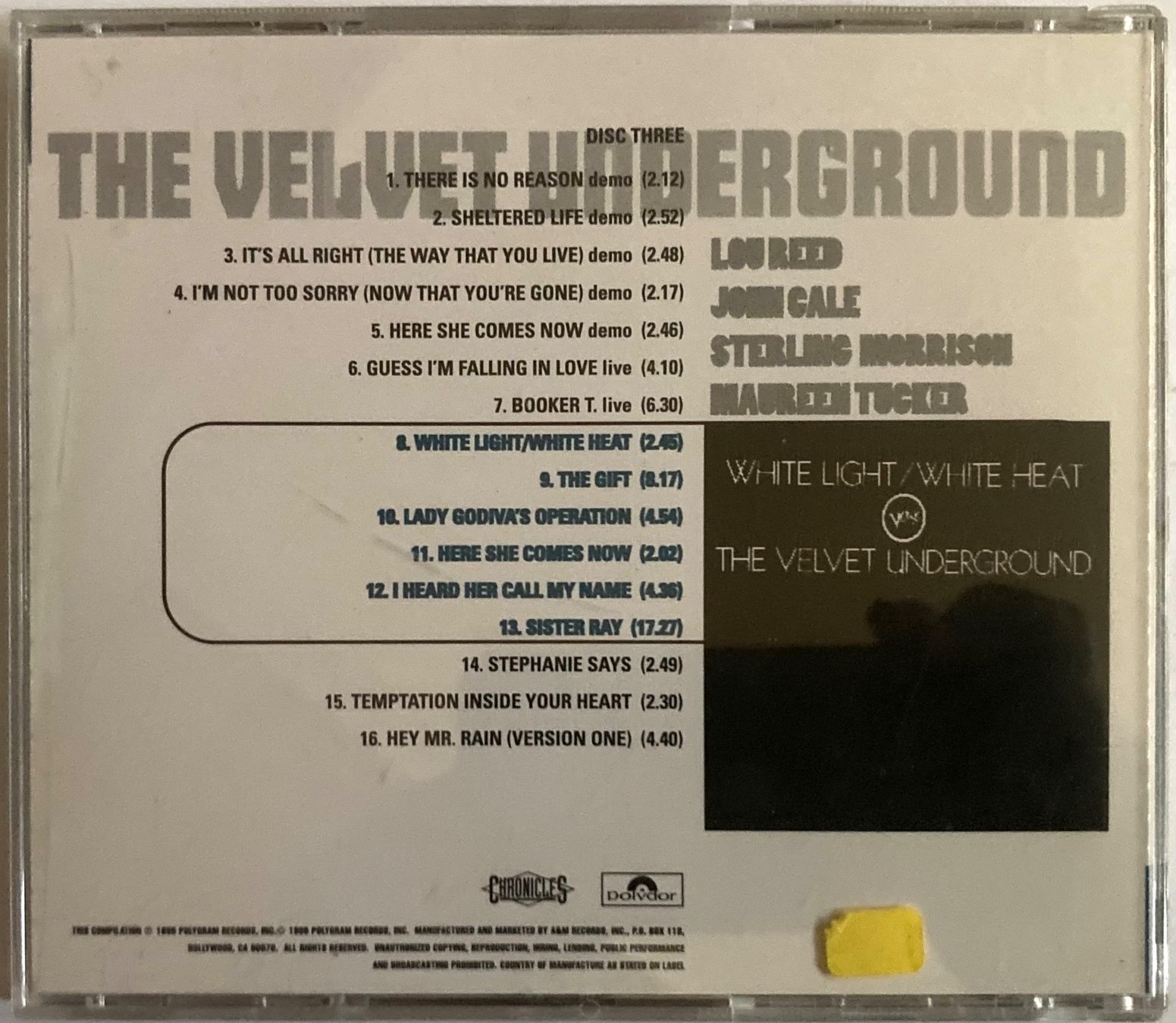 THE VELVET UNDERGROUND - PEEL SLOWLY AND SEE (CD N°3) (D'occasion) à ...