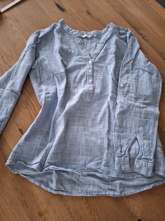 Bluse "Tom Tailor" hellblau/weiss | Kaufen auf Ricardo