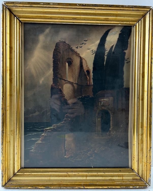 Arnold Böcklin : Ruine am Meer (1881) Grafik/Alte Druck (Gebraucht) in Neuhausen am Rheinfall ...
