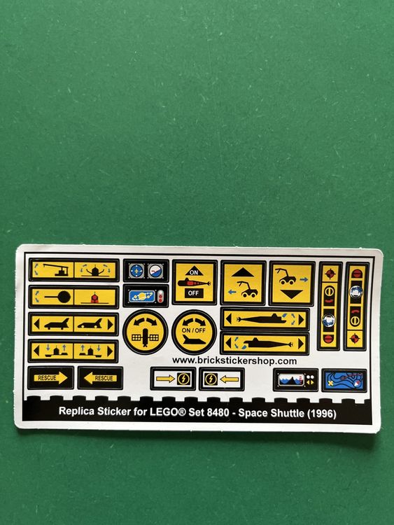Replica sticker sheet for LEGO set 8480 (Neu (gemäss Beschreibung)) in ...