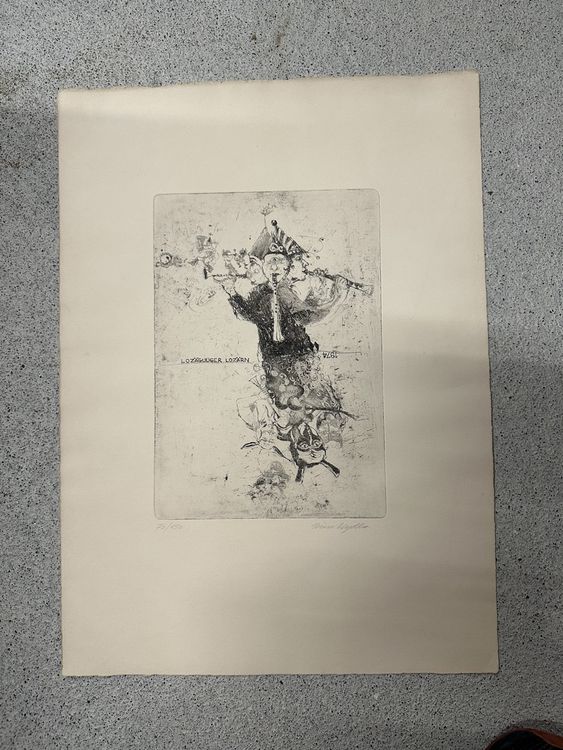 Irene Wydler Radierung Fasnacht (Gebraucht) in Ebikon für CHF 29 – nur ...