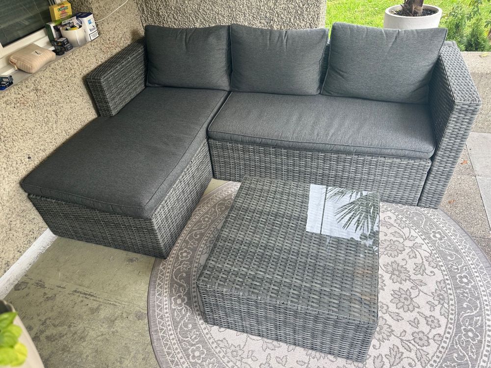 Gartenlounge Rattan 3-tlg LIVIQUE (Gebraucht) in Steinach für CHF 360 ...