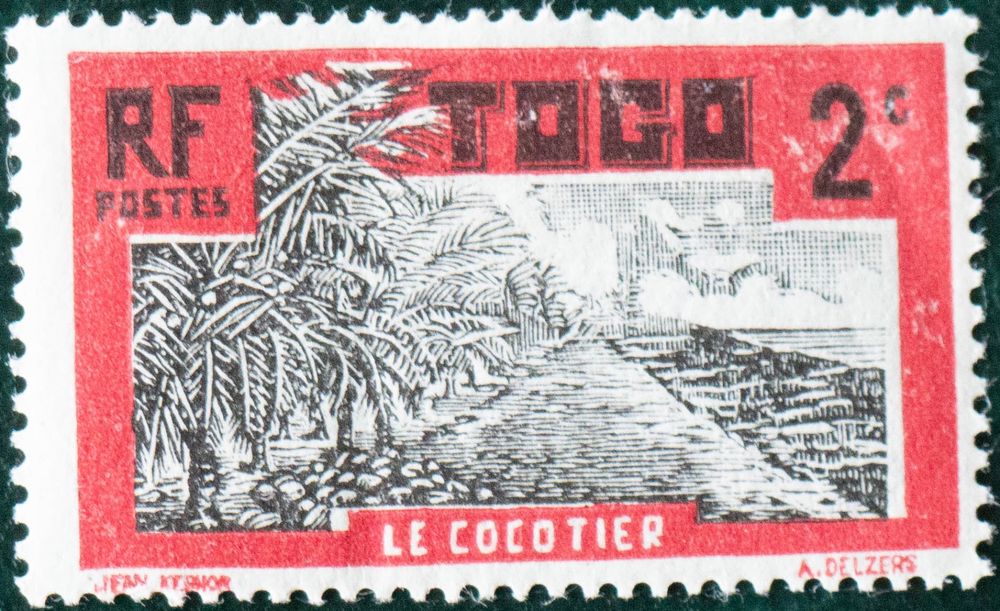 Togo 2c Briefmarke Le Cocotier, RF Postes, Sammler (Gebraucht) in ...