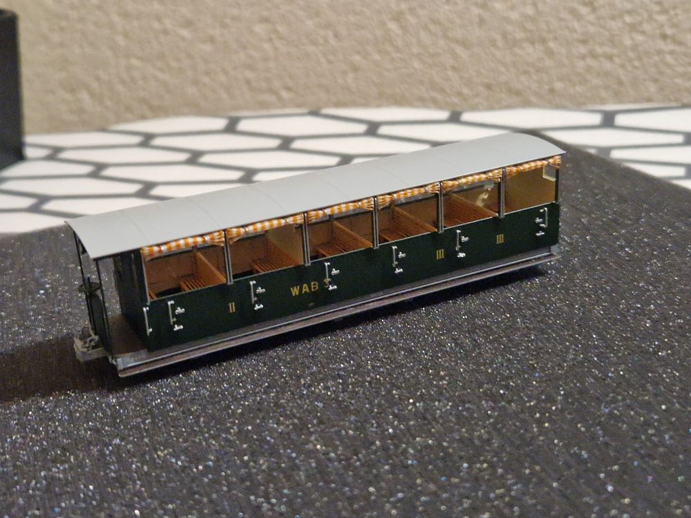 HRF WAB Personenwagen BC 3 + BC 6 H0e Wengernalpbahn (Neu (gemäss ...