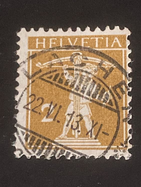 Tellknabe mit Armbrust 1907 Vollstempel Lachen (Gebraucht) in Reinach BL für CHF 1.5 – mit ...