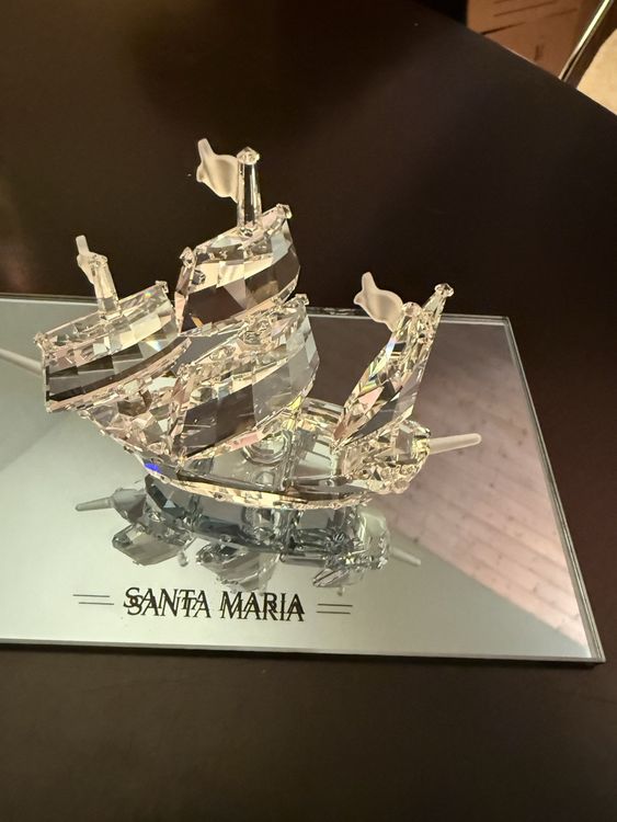 Swarovski Santa Maria Schiff auf Spiegel, inkl. Zertifikat! (Neu und ...