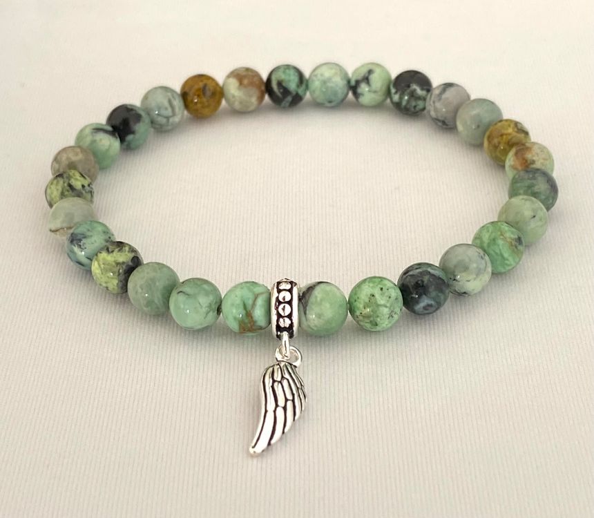 Edelstein Armband Variszit / Variscit Silber auf Mass (Neu und ...