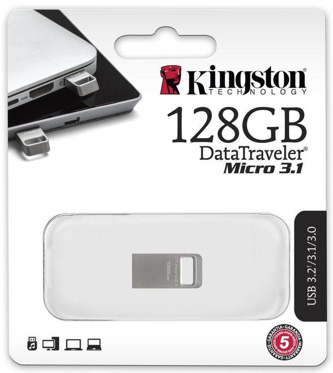 Kingston USB Stick Micro 3.1 128GB USB3 *portofrei* (Neu (gemäss ...