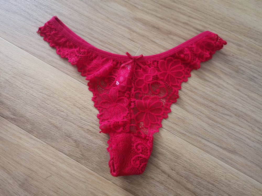 Tanga / rot / Spitze / S / 36 | Kaufen auf Ricardo